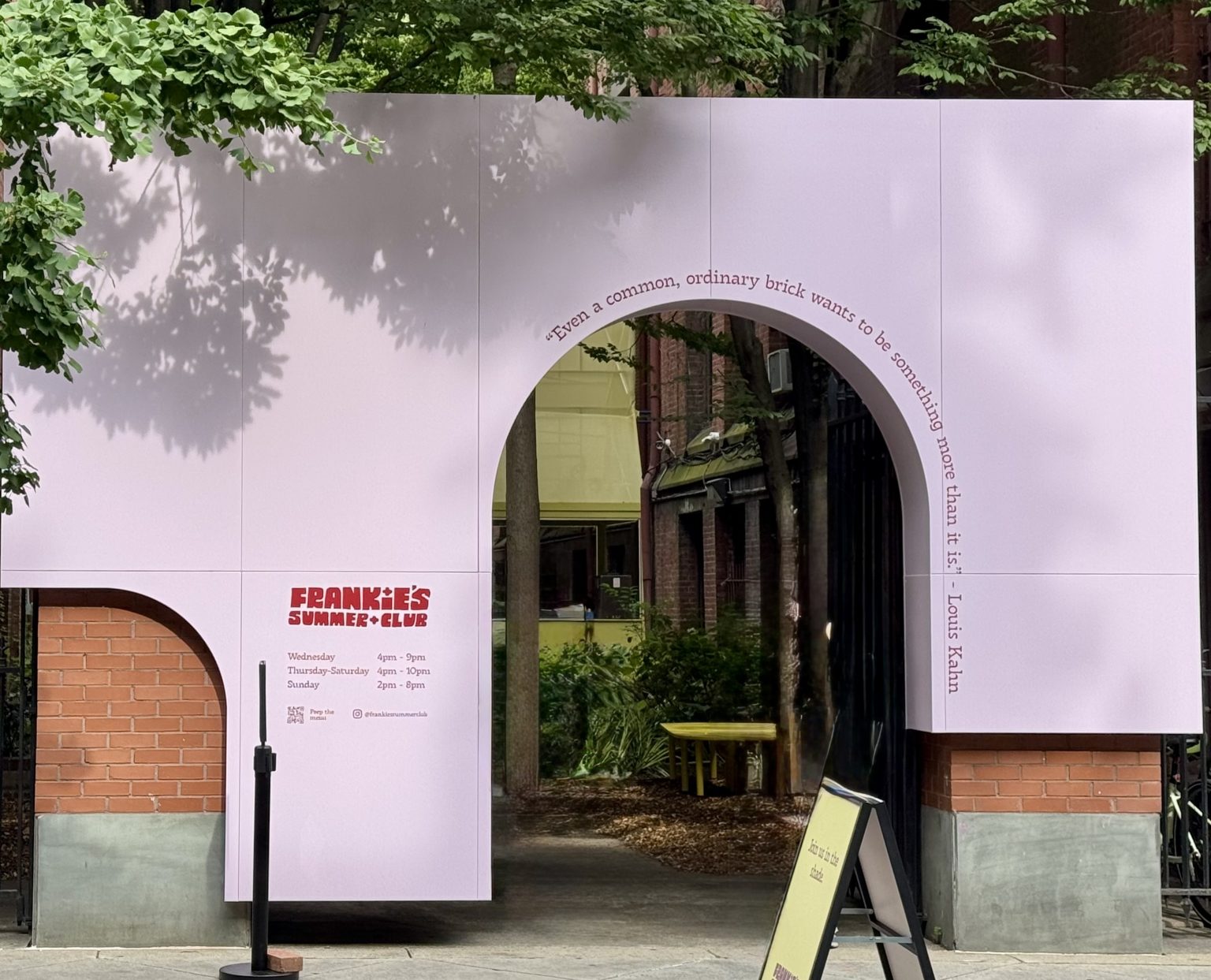 Outdoor Garden Pop-Up Frankie's Summer Club Brings The Heat With Their ...